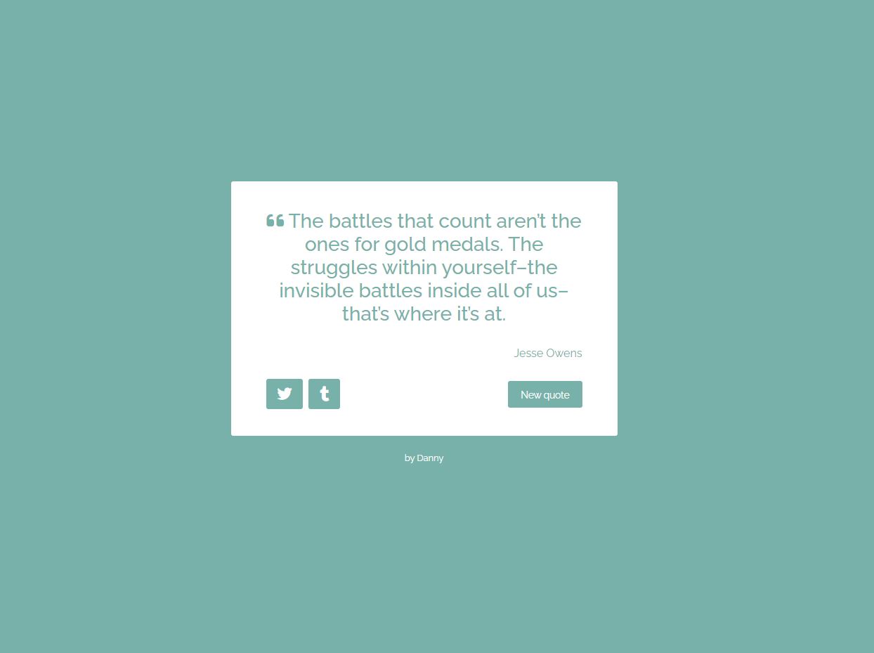 Single page developer portfolio